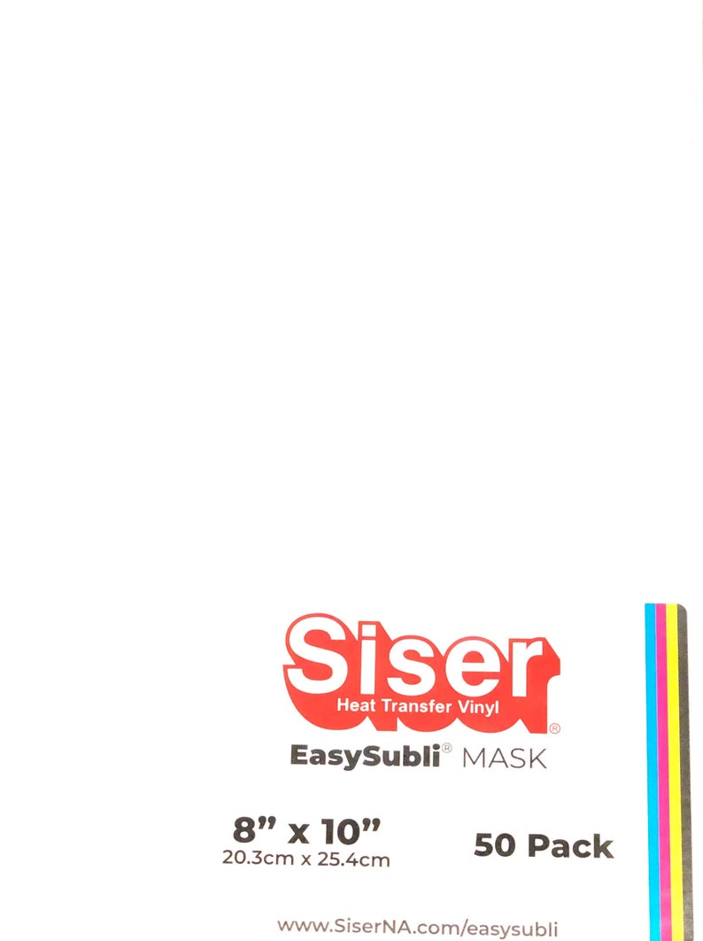 Siser Easysubli Mask Transfer " - 50 Pack (for Use With Easysubli HTV ...