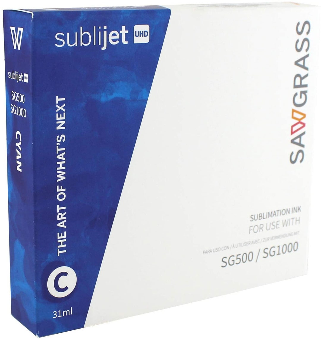 Sawgrass Sublijet UHD Sublimation Ink for Sawgrass SG500 & SG1000, CYAN ...