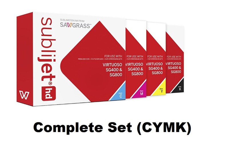 Sawgrass Ink Set CMYK Cartridges for Virtuoso Sublimation Printers ...