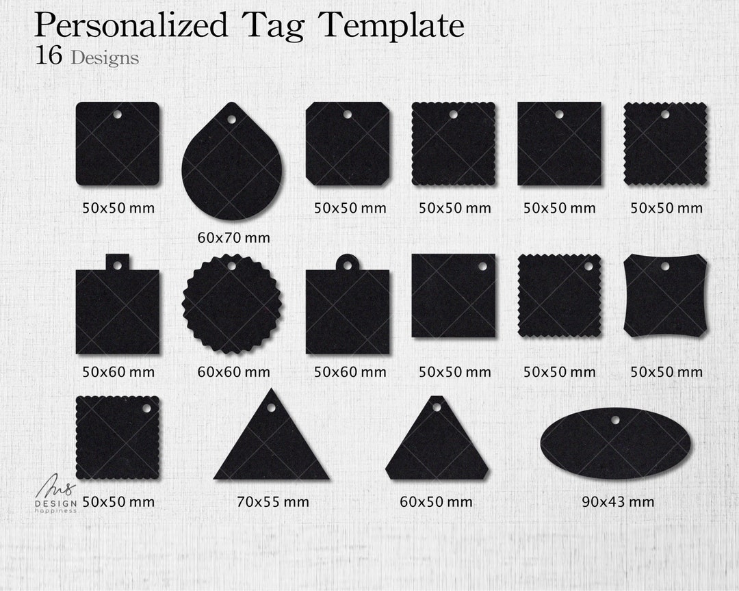 16 Design Personalized Tag SVG, Tag Card SVG, Shopping Tag Card SVG ...