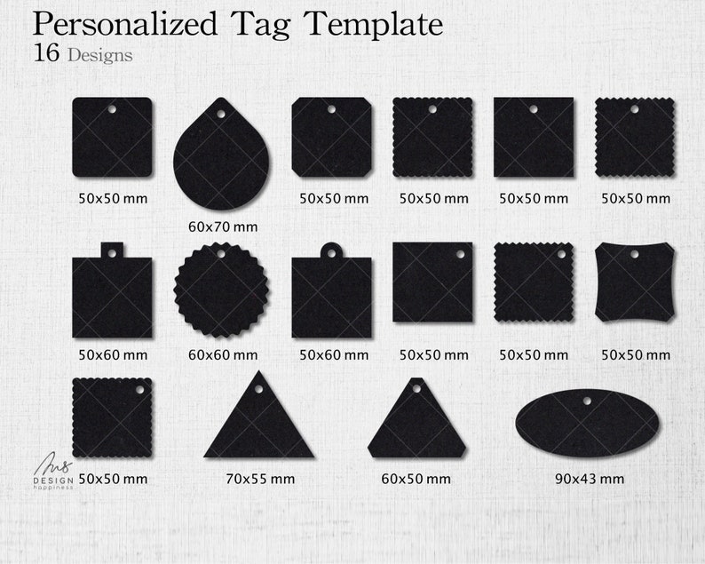 16 Design Personalized Tag SVG, Tag Card SVG, Shopping Tag Card SVG ...