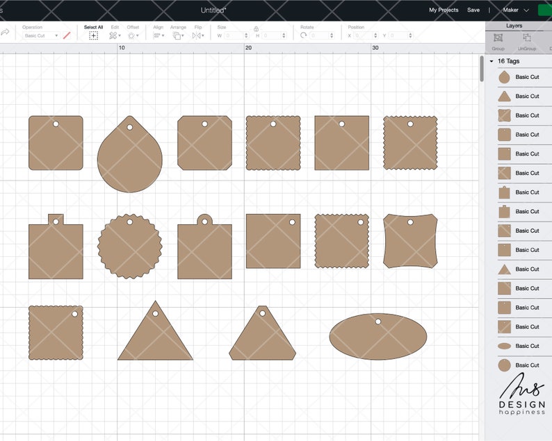 16 Design Personalized Tag SVG, Tag Card SVG, Shopping Tag Card SVG ...