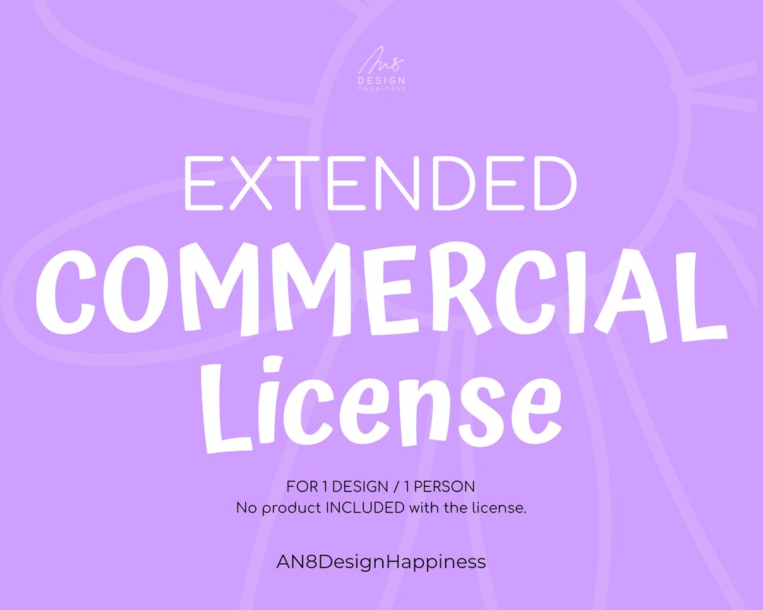 Extended License for Commercial Use More Than 3,000 Items UNLIMITED ...
