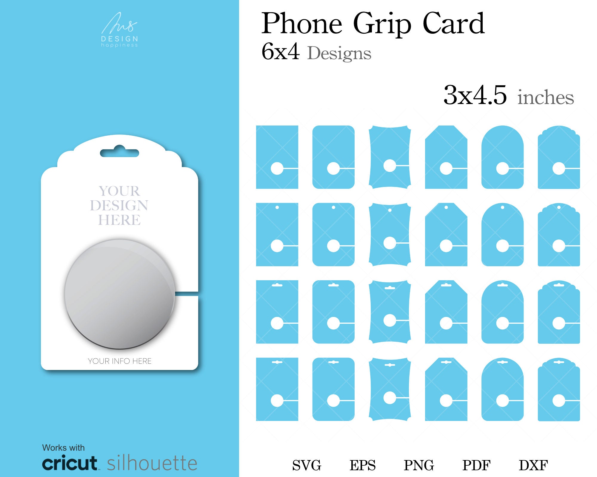 Papercraft Instant Download Shapes SVG PNG DXF Eps Files for Cricut and ...