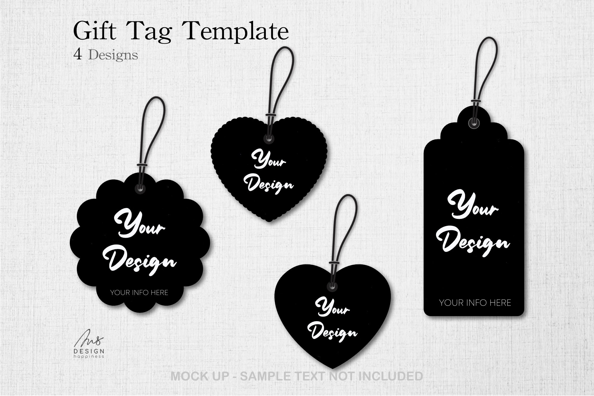 Gift Tag Template SVG Shopping Tag SVG Branding (Download Now) - Etsy