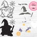 Halloween Gnome SVG Dxf Gift Clipart Halloween Sublimation - Etsy