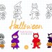 Funny Doodle Halloween Bundle SVG, Dxf, Gift Clipart, Halloween ...