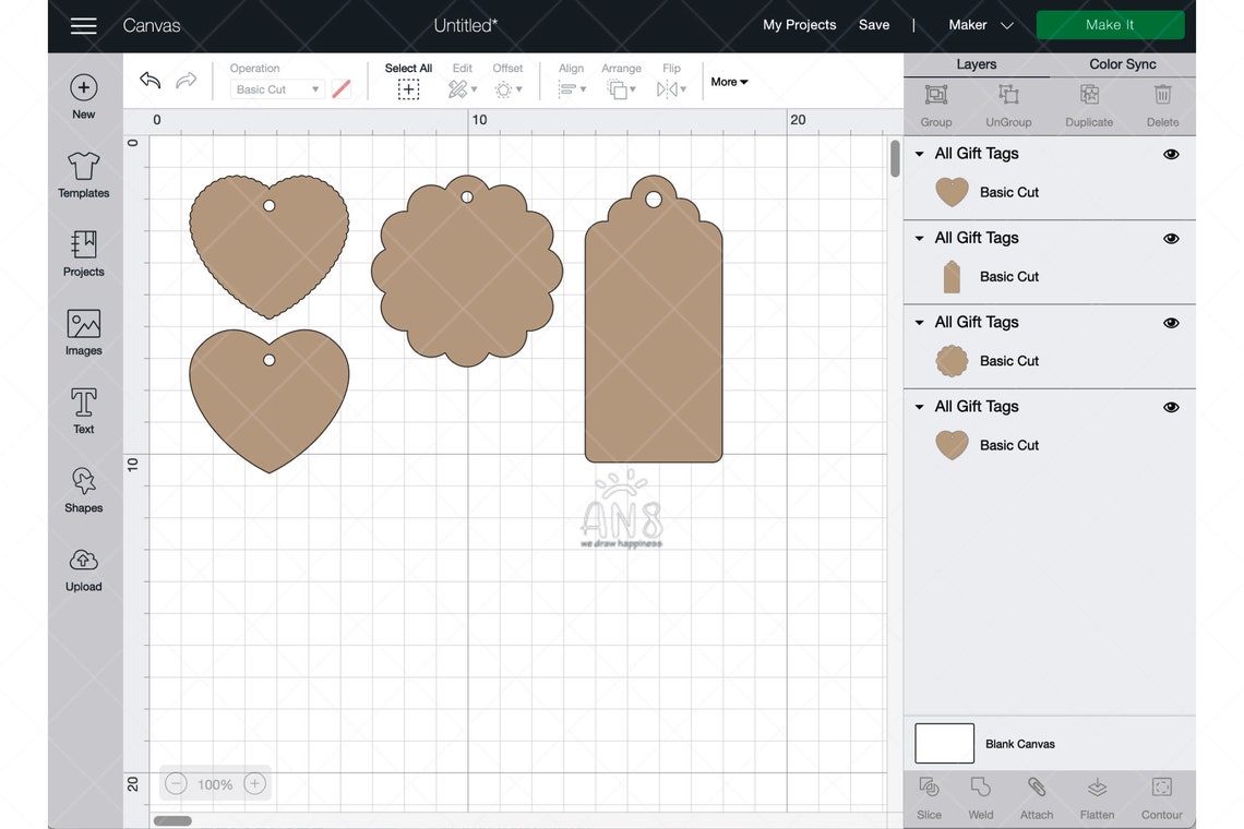 Gift Tag Template SVG Shopping Tag SVG Branding (Download Now) - Etsy
