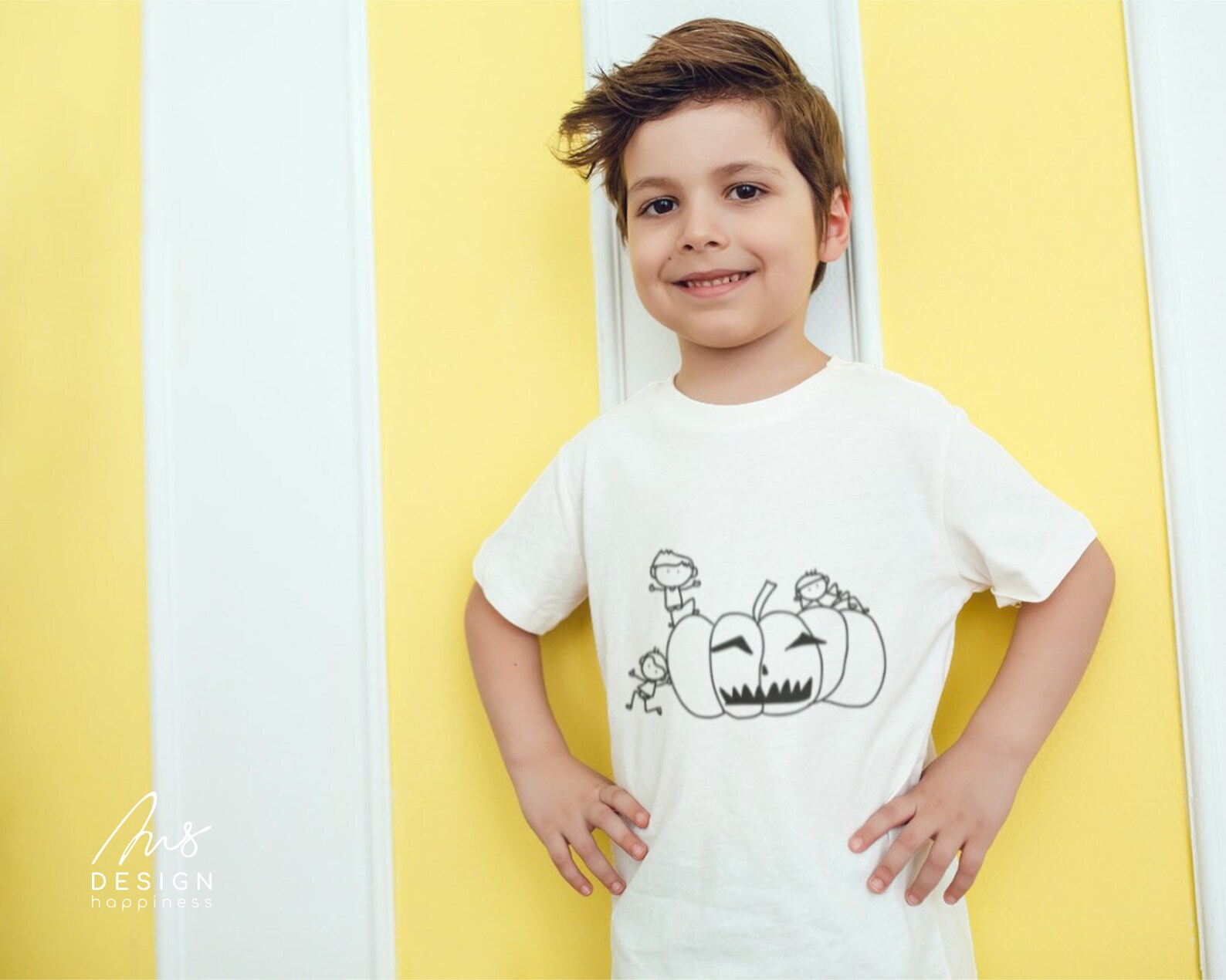 Funny Doodle Halloween Bundle SVG, Spooky Halloween Clipart, Monster ...