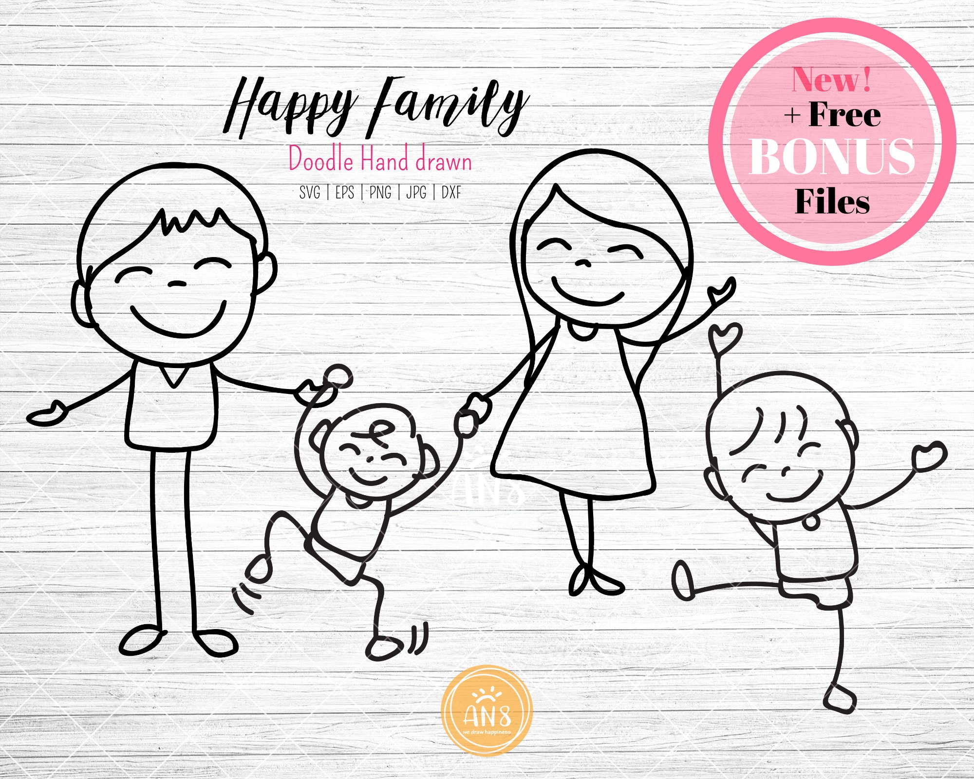 Happy Family Drawing