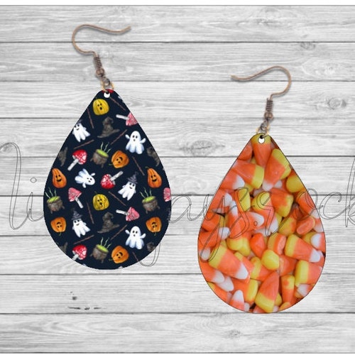Teardrop Earring Template PNG Digital Download Sublimation - Etsy