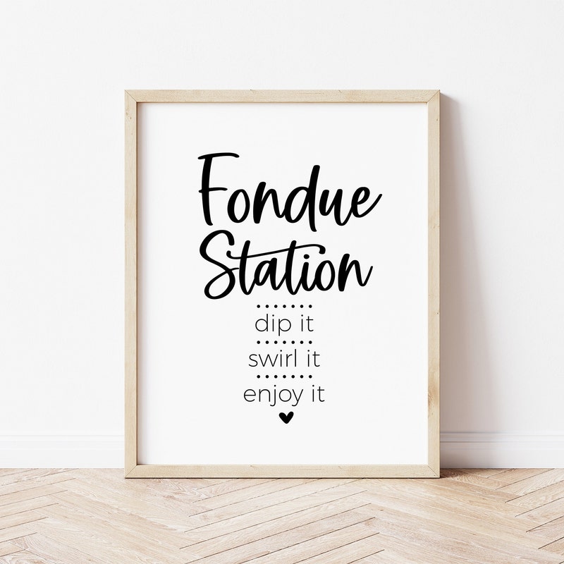Fondue Sign - Etsy