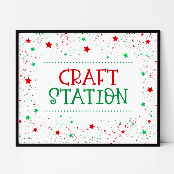 Paint Station Party Sign - Etsy