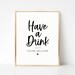 Funny Bar Sign for Modern Minimalist Graduation Party, Birthday Party ...