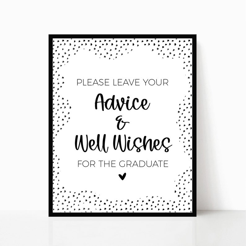 Graduate Advice & Well Wishes, Sign for High School, College Graduation ...