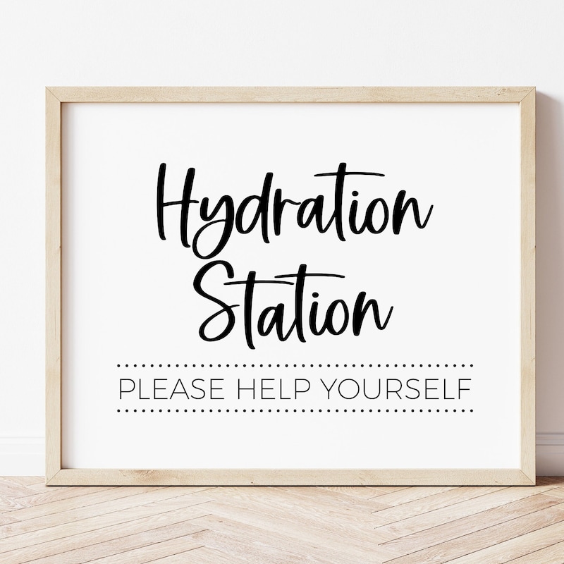 Hydration Station Sign - Etsy