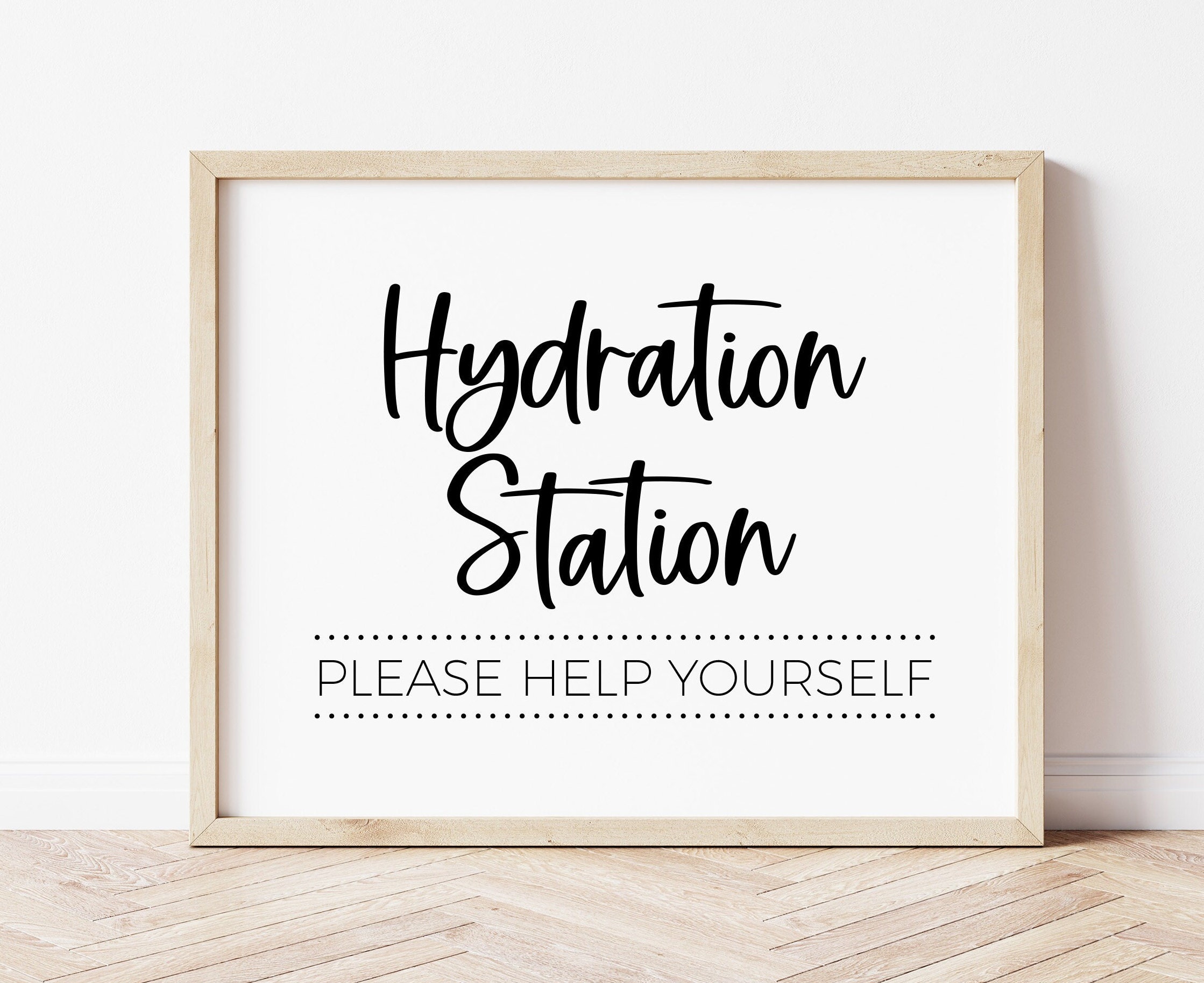 Hydration Station Printable Sign for Graduation, Birthday Party, Summer ...
