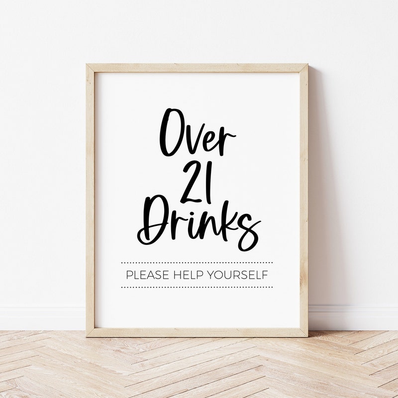 21 Only Sign - Etsy