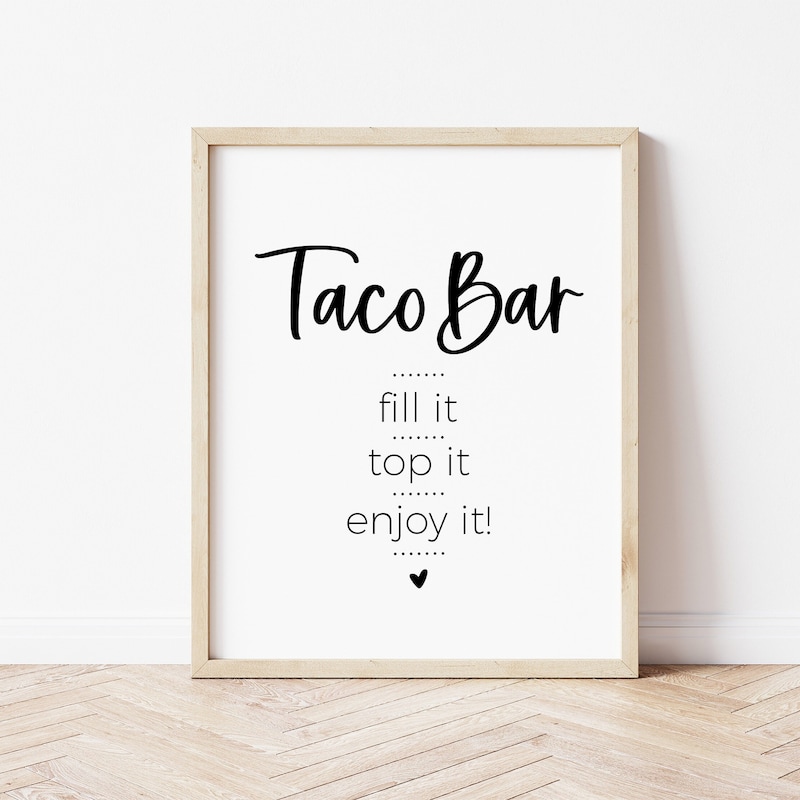Taco Bar Sign - Etsy