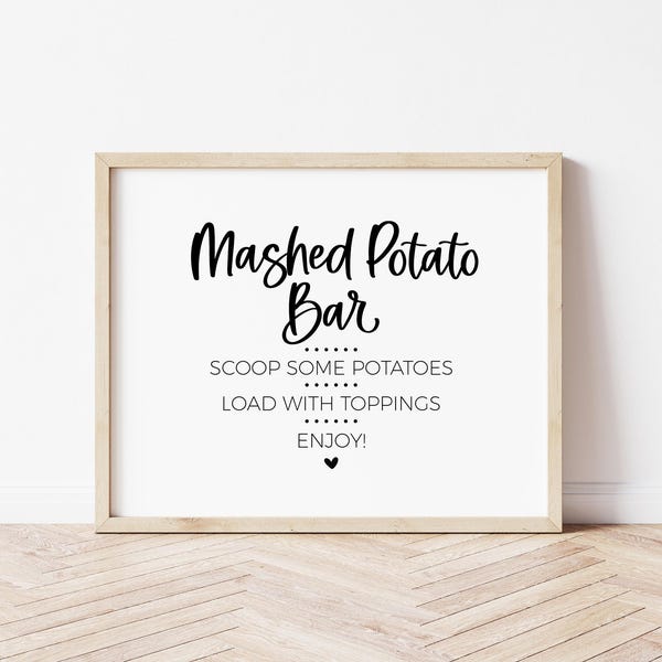 Mashed Potato Bar - Etsy