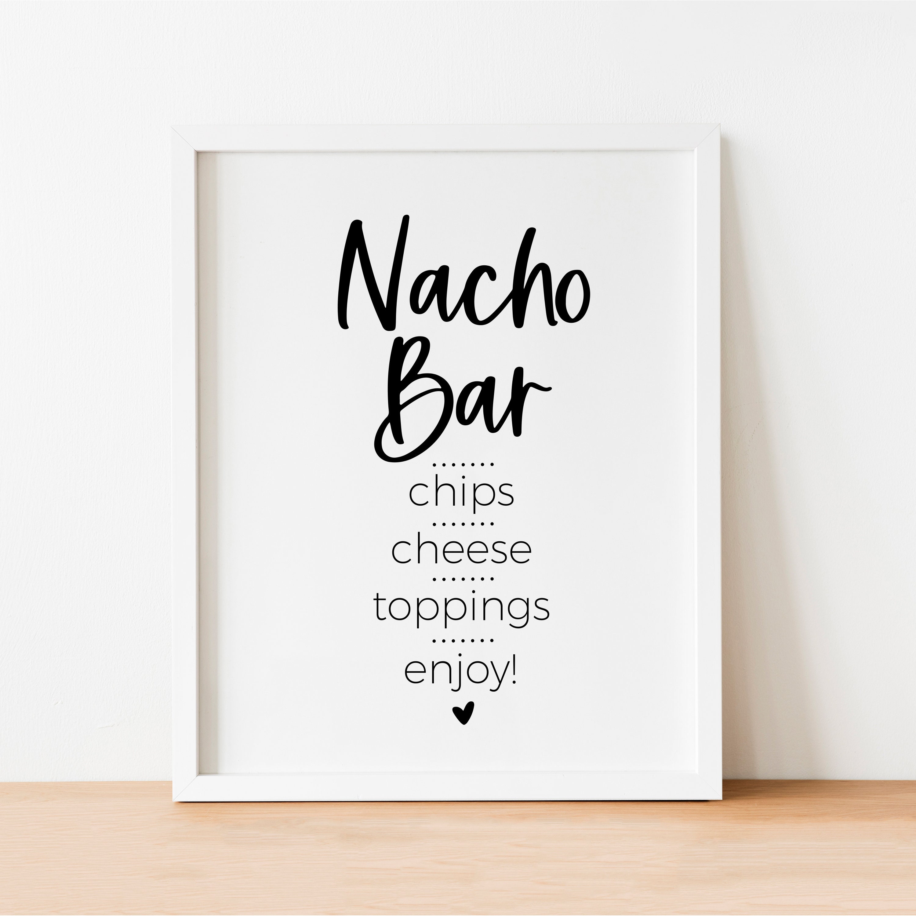 Nacho Bar Sign, Fiesta Table Decor for Cinco De Mayo, Graduation ...