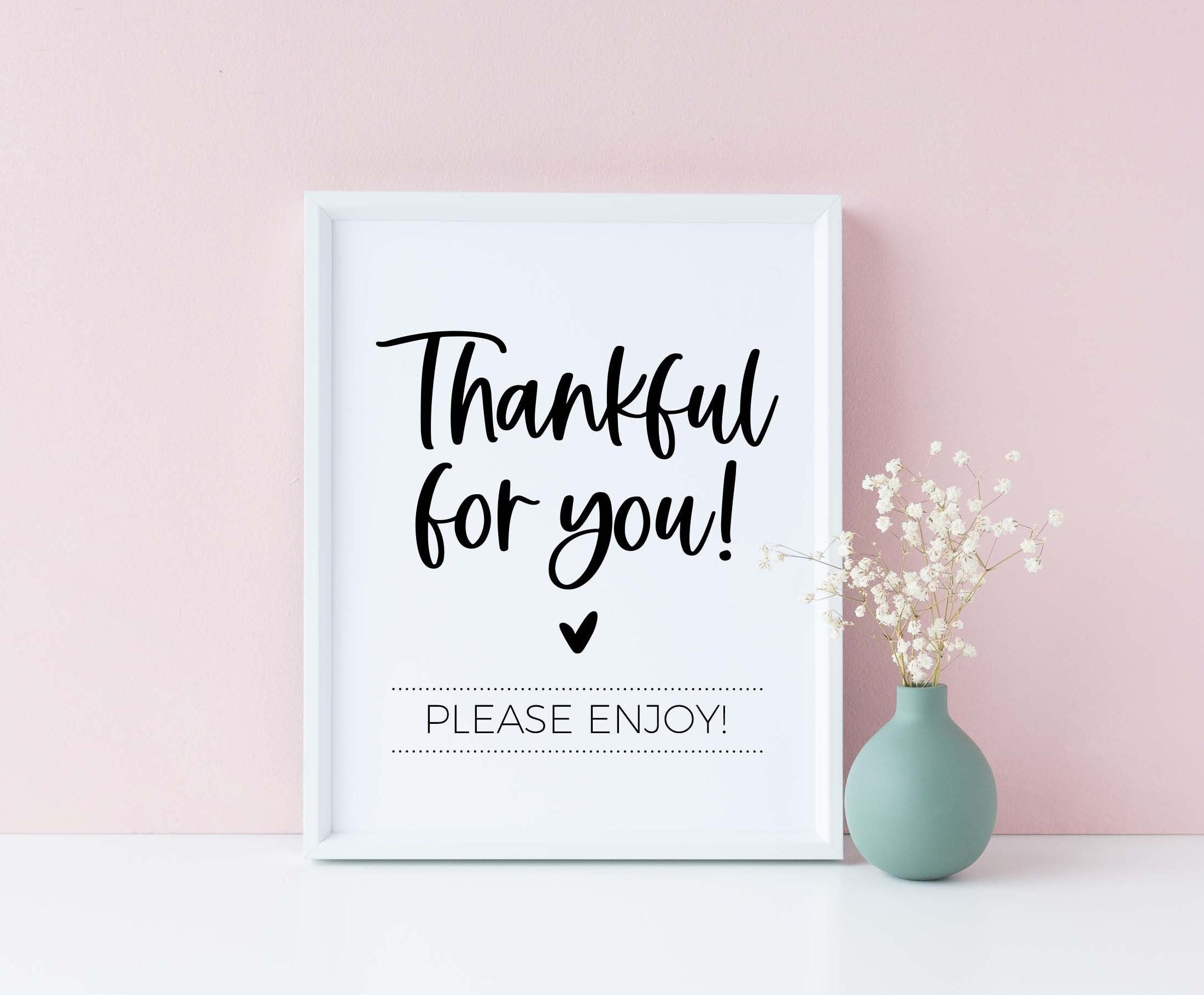 Thankful for You Sign, Thank You Sign, Volunteer Sign, Sign for ...
