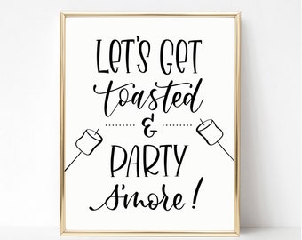 Get Toasted Sign | Etsy