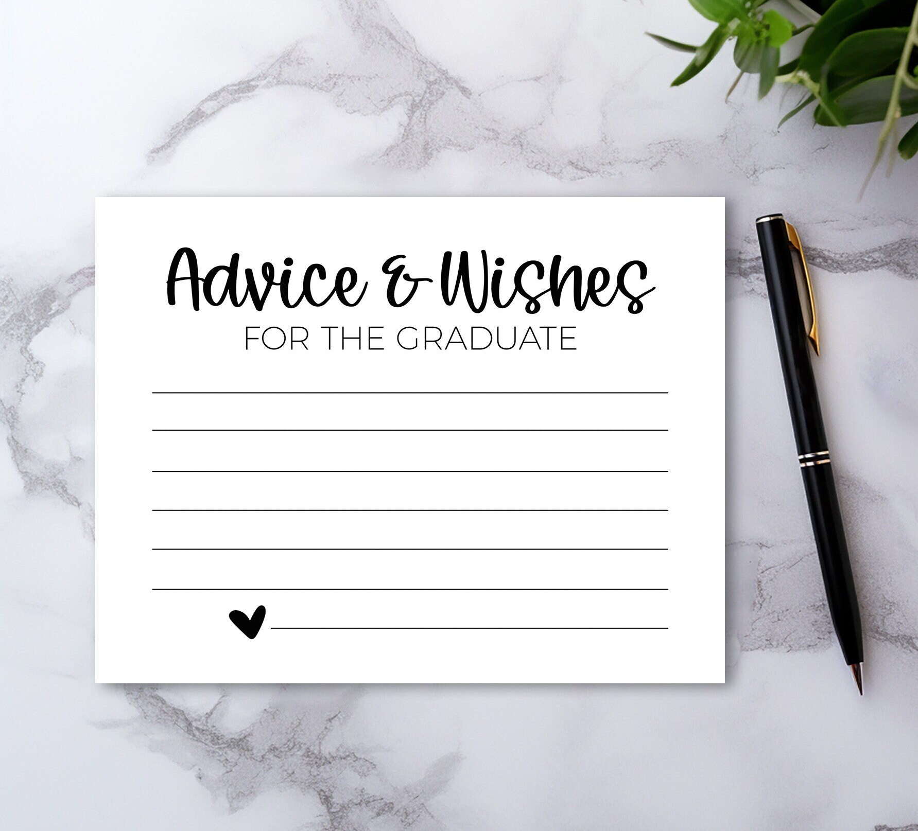 Advice and Wishes for Graduate Cards, Graduation Guest Book Table ...