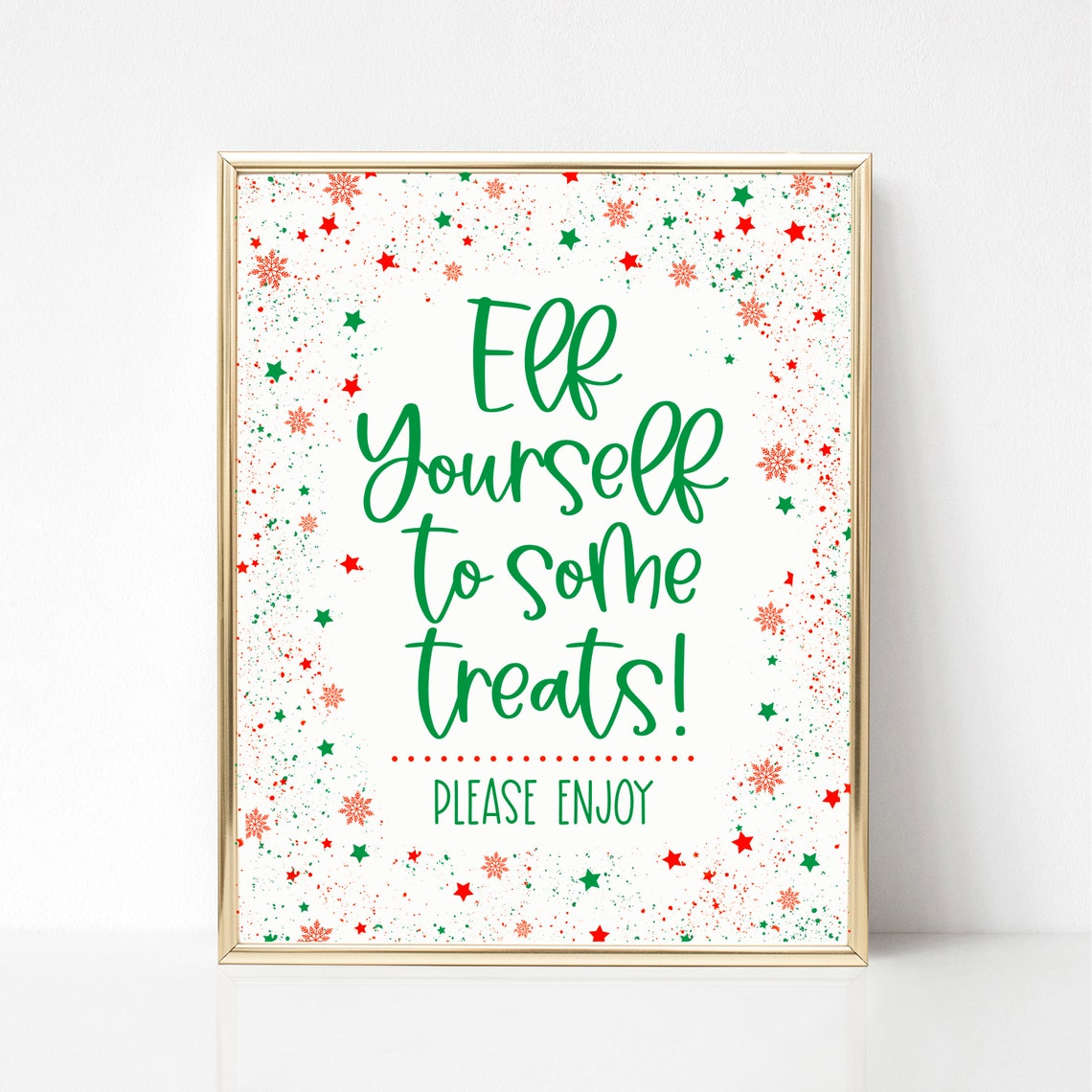 Elf Yourself to Some Treats Sign, Please Help Yourself, Please Take One ...