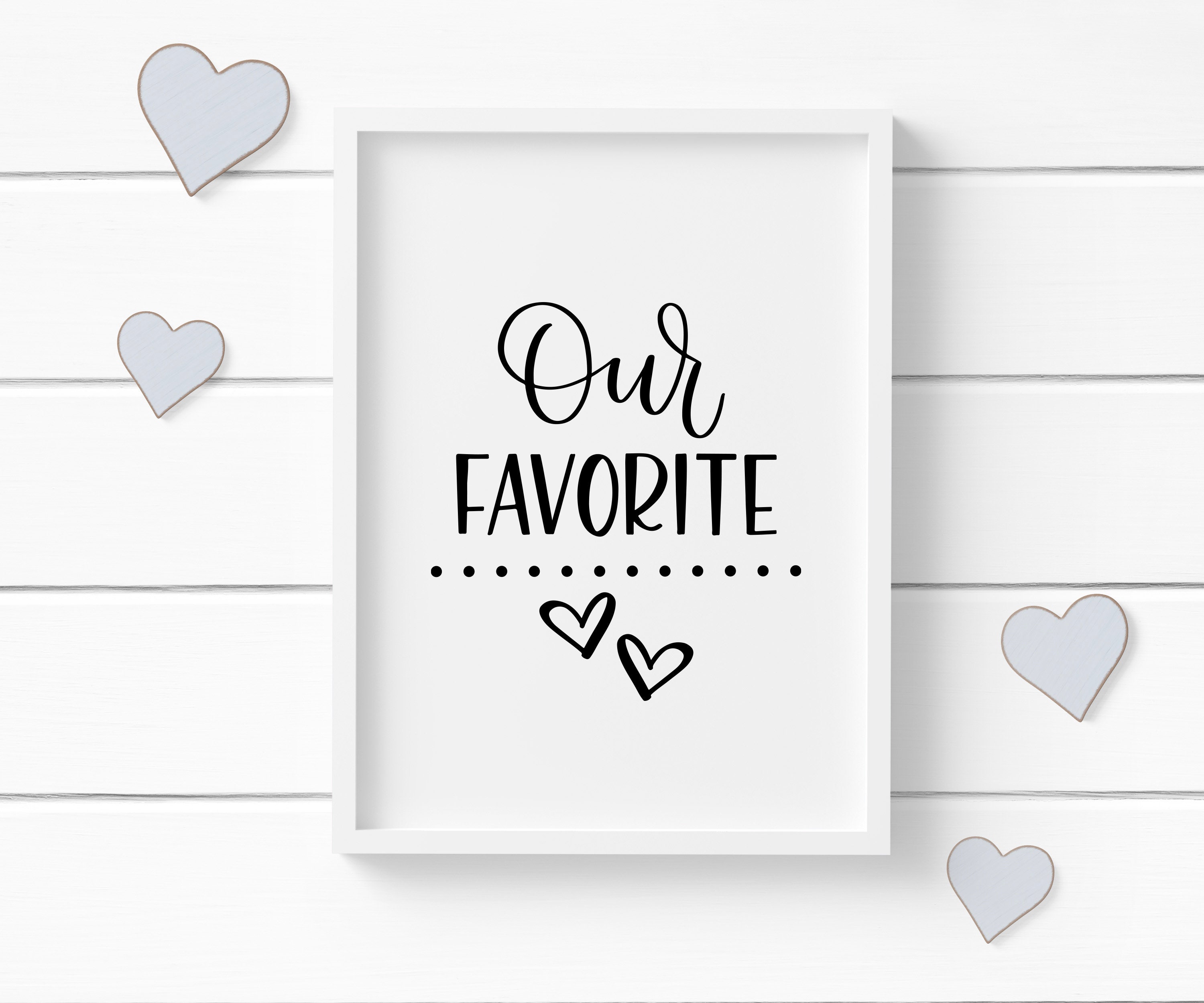 His Her Our Favorite Sign Printable Sign Digital Download | Etsy