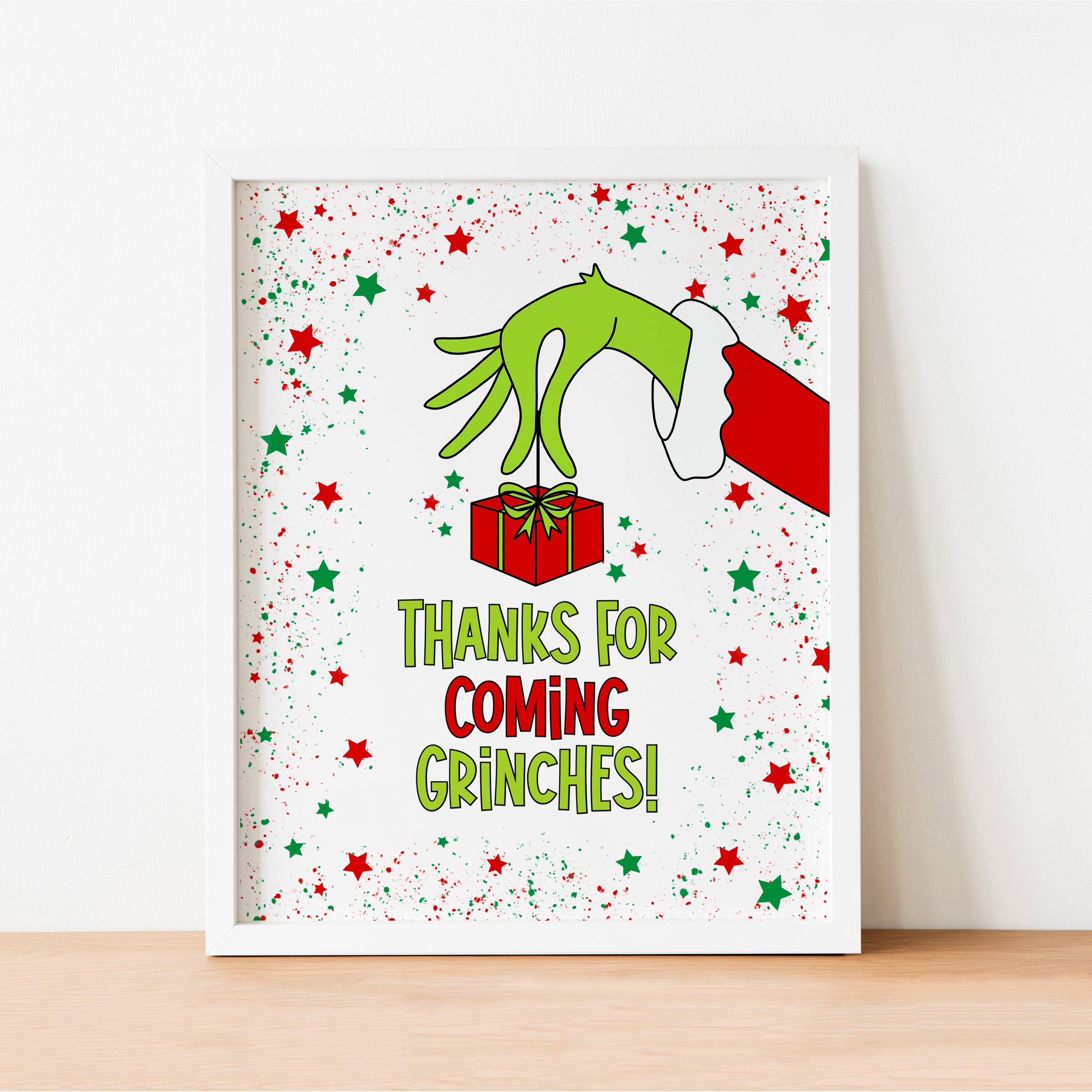 Thanks for Coming Grinches Sign for Christmas Holiday Favor Table ...