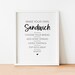 Sandwich Bar Sign, Sandwich Station, Make Your Own Food Bar, Buffet ...