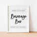 Beverage Bar Sign, Make Your Own Wedding Drink Station, Soda and Juice ...