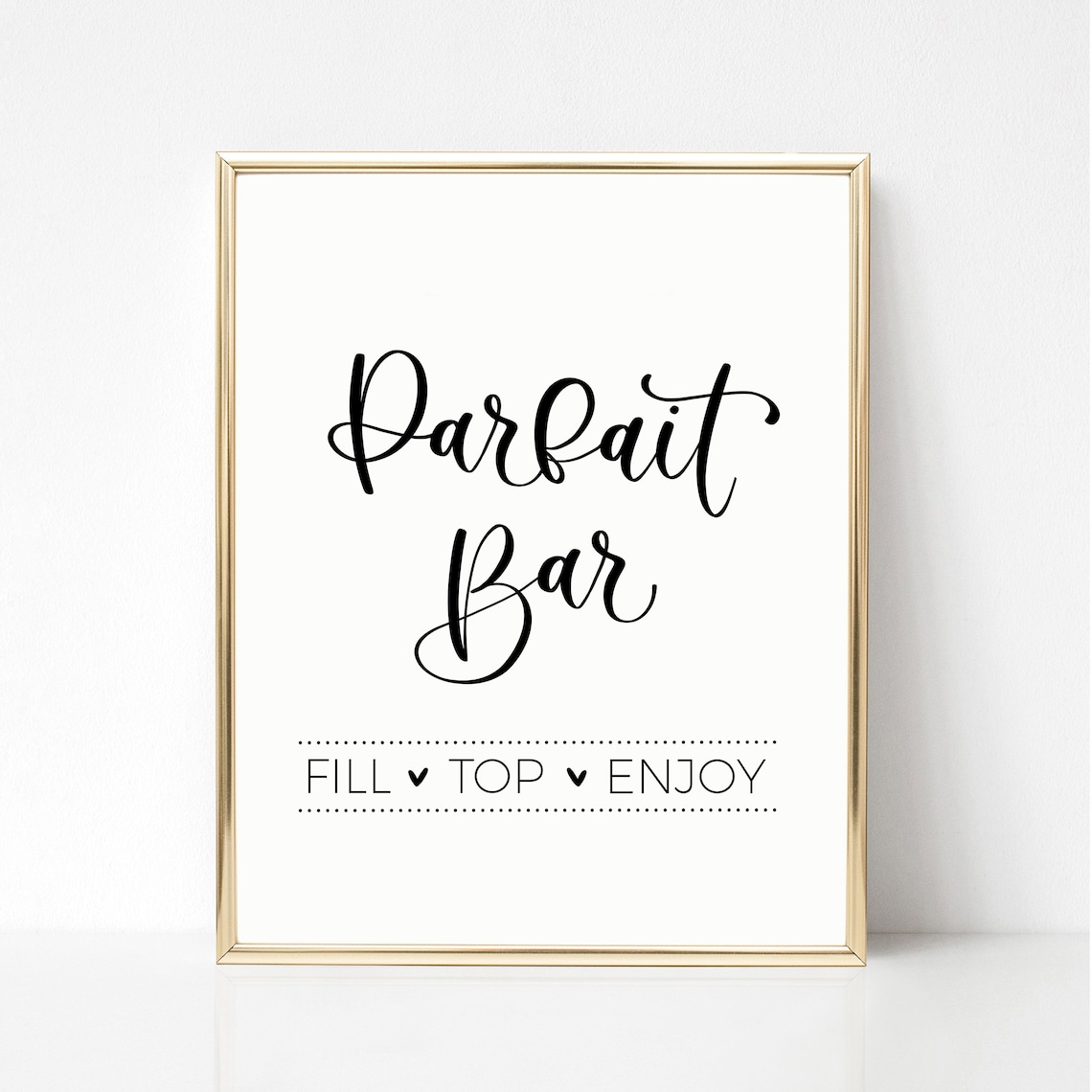 Parfait Bar Sign Printable, Minimalist Bridal Brunch, Modern Baby ...