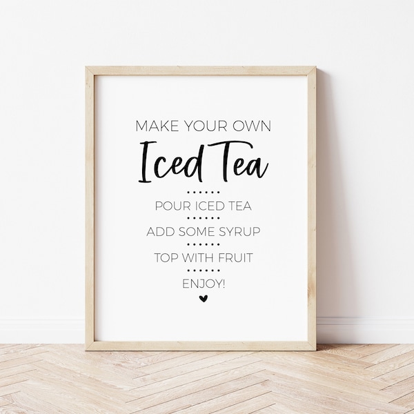 Tea Station Signs - Etsy
