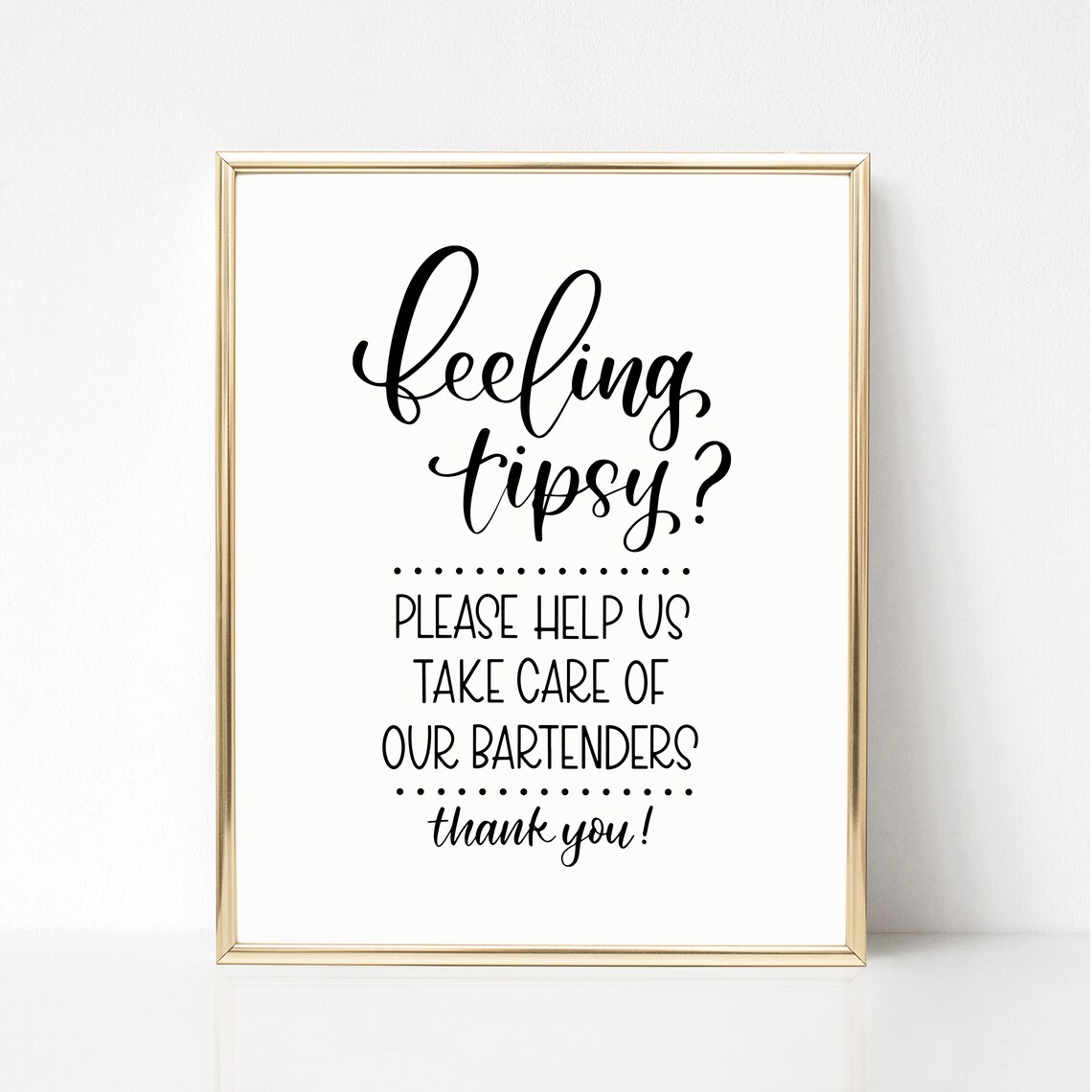 Wedding Bar Sign, Bartender Tip Jar, Bar Menu Sign, Feeling Tipsy, Tip ...