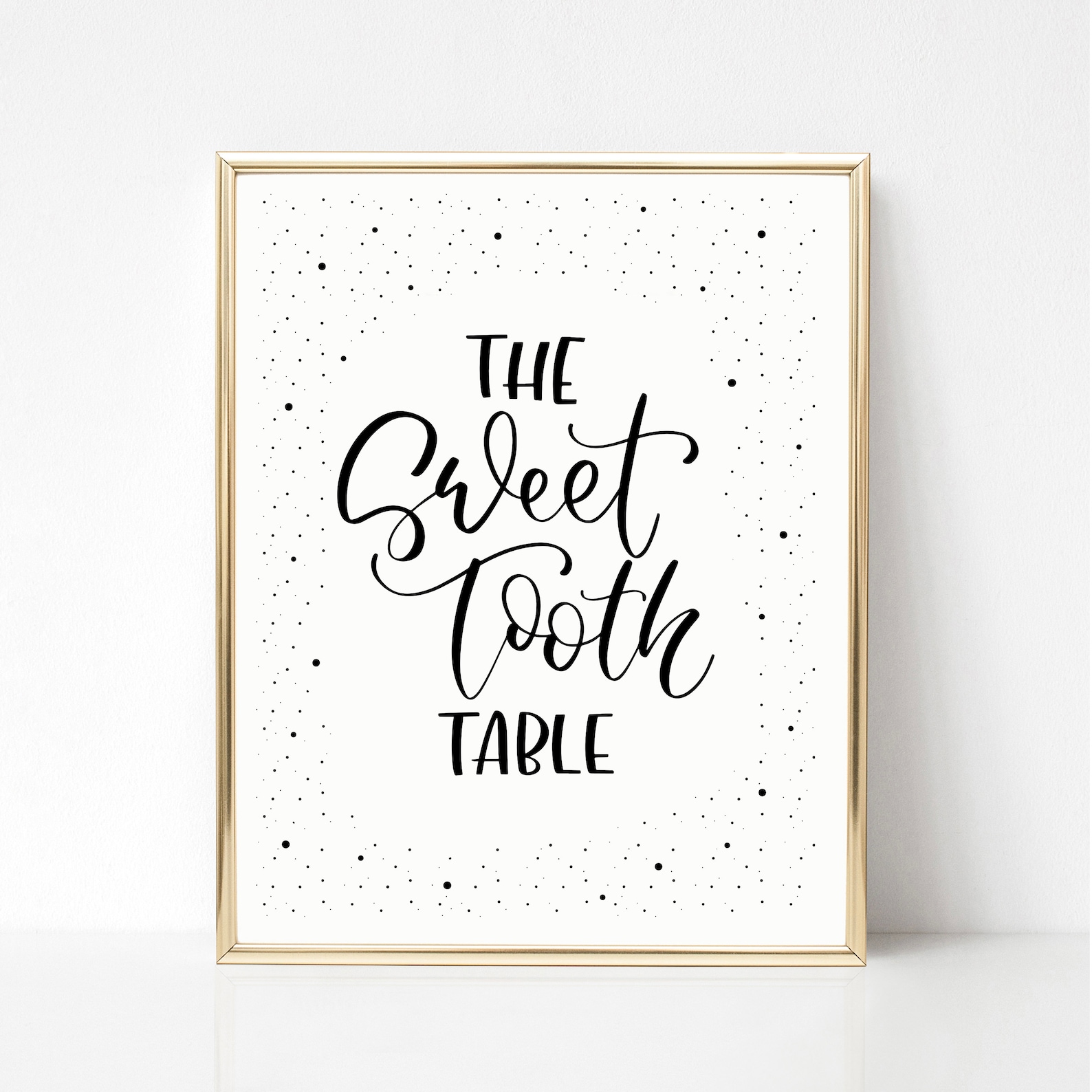 Sweet Tooth Table Sign, Candy Bar, Dessert Table, Cupcake Display ...