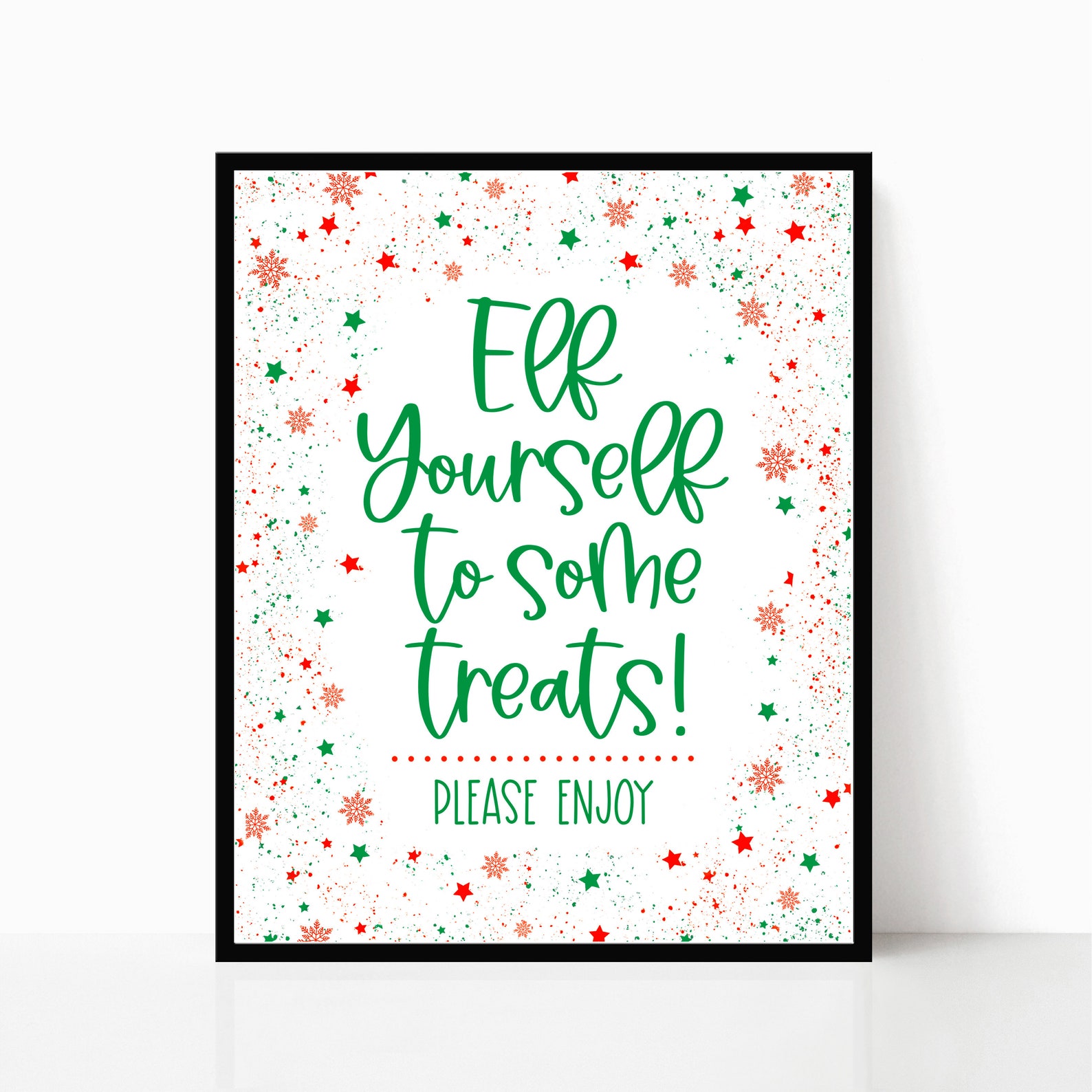 Elf Yourself to Some Treats Sign, Please Help Yourself, Please Take One ...