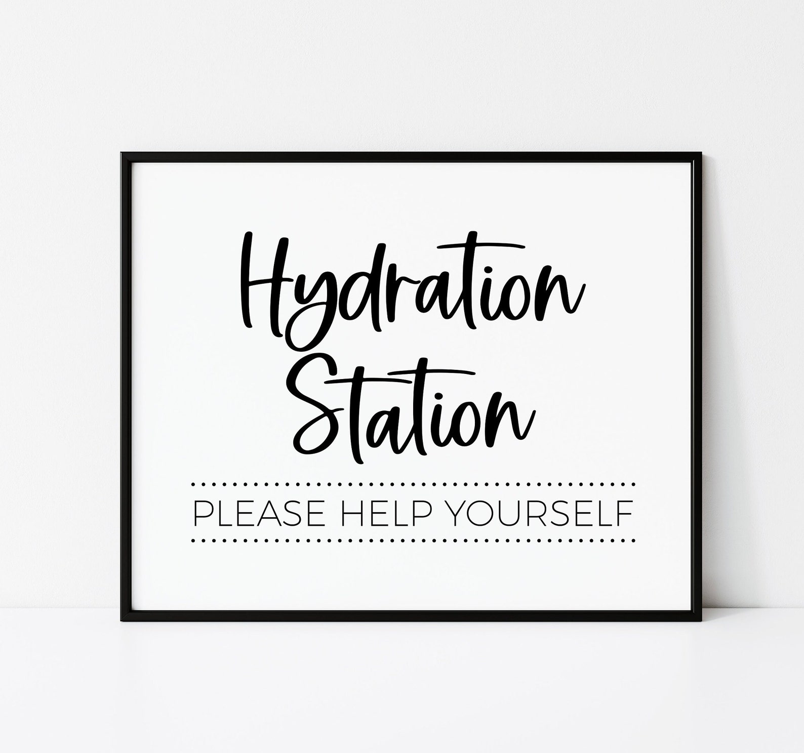 Hydration Station Printable Sign for Graduation, Birthday Party, Summer ...