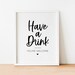 Funny Bar Sign for Modern Minimalist Graduation Party, Birthday Party ...