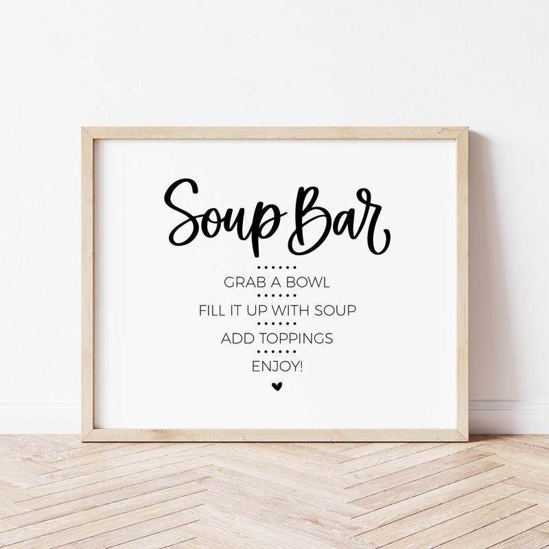 Soup Sign Ideas - Etsy