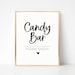 Candy Bar Sign, Candy Station, Sweets and Desserts Bar, Modern ...