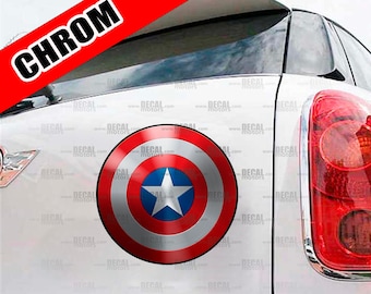 Captain America Shield Decal | Etsy