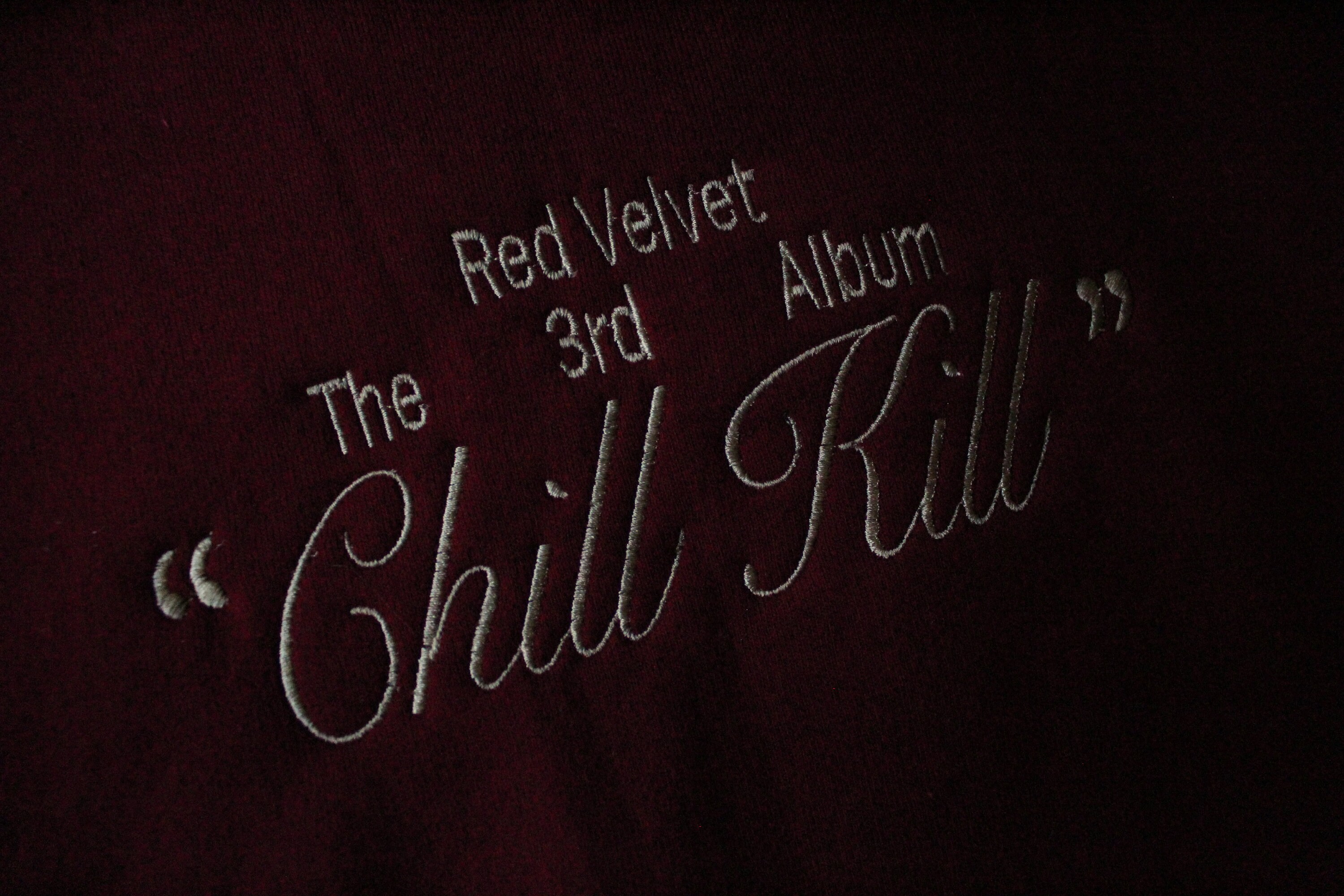 Red Velvet "chill Kill" Embroidered Crewneck - Etsy