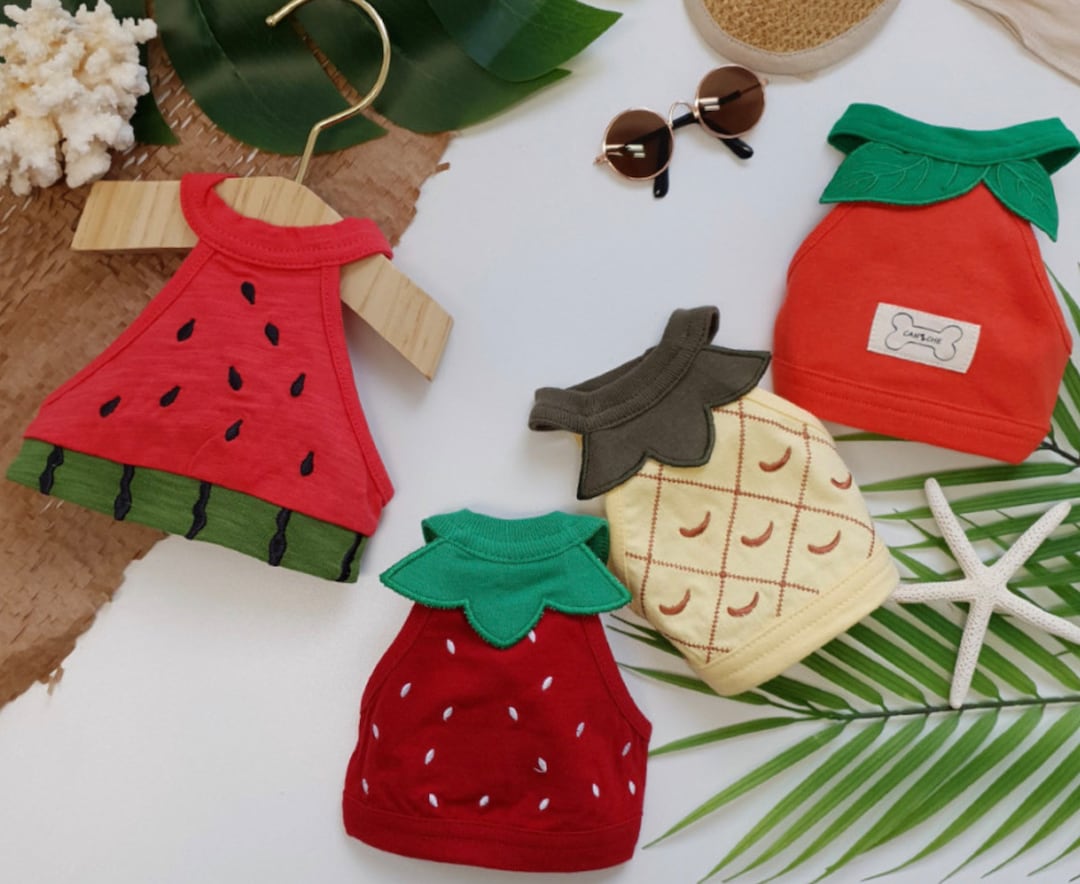 Fruits Crop Top, S-2XL, Dog-tank Top, Dog Skirt, Dog Top, Dog Clothing ...