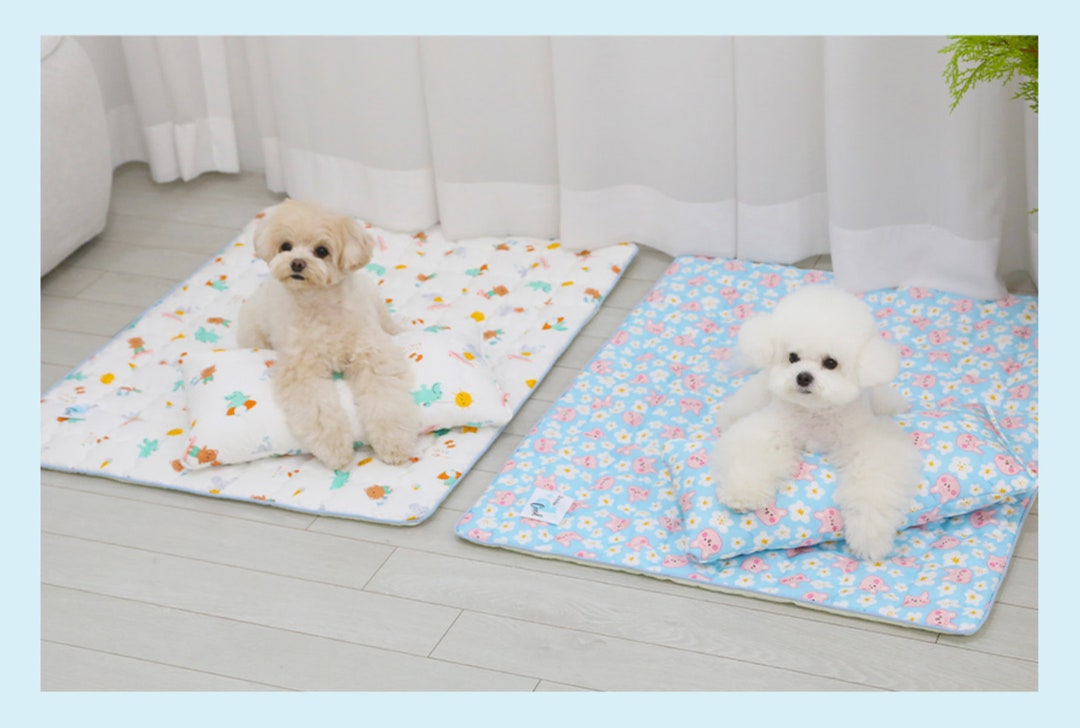 Vegan Summer Cooling Mat, Vegan Rayon Silk, Non Slip Mat, Dog Mat, Dog ...