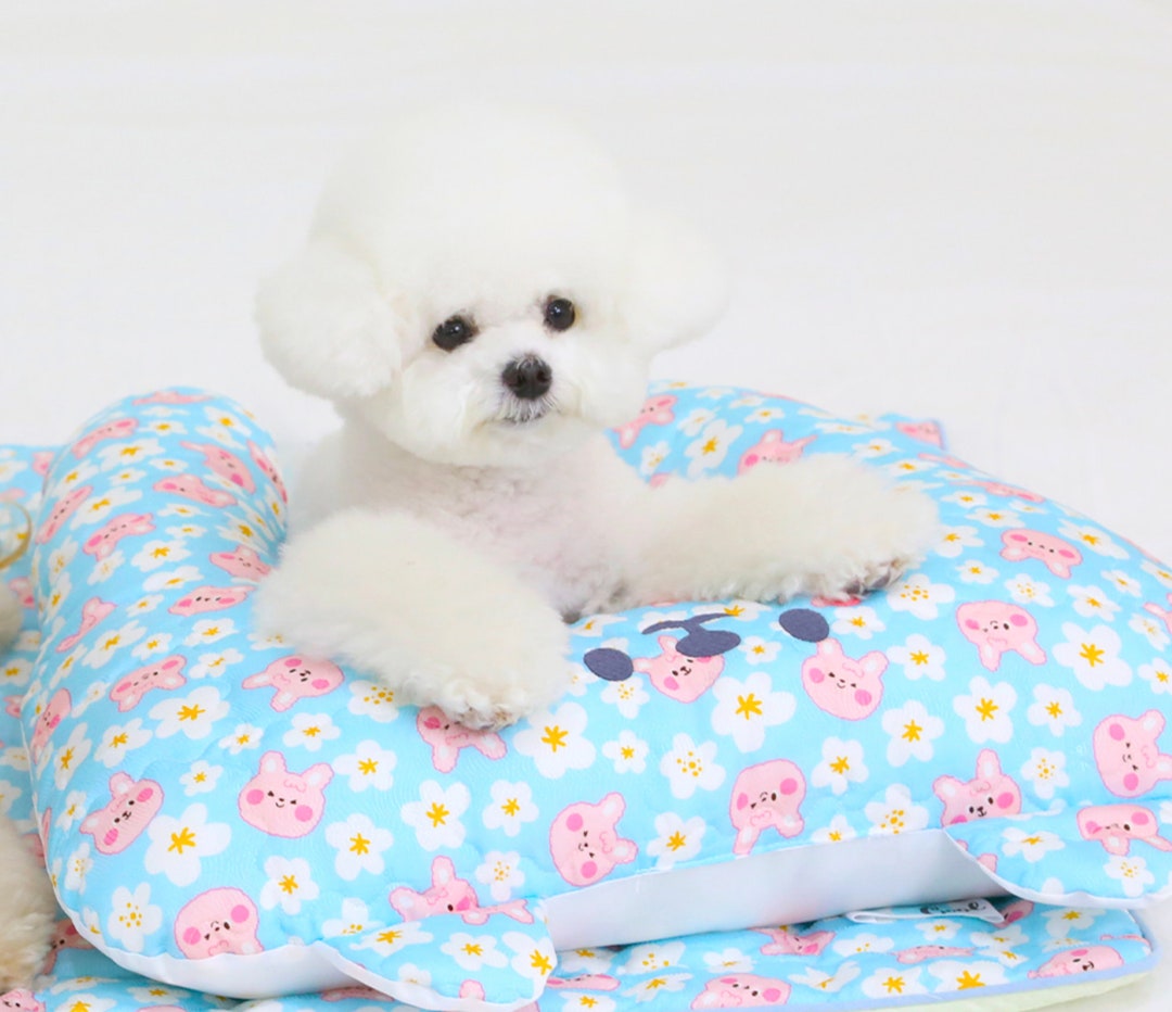 Dog Summer Cooling Hug Pillow, Vegan Rayon Silk, Dog Cushion, Dog ...
