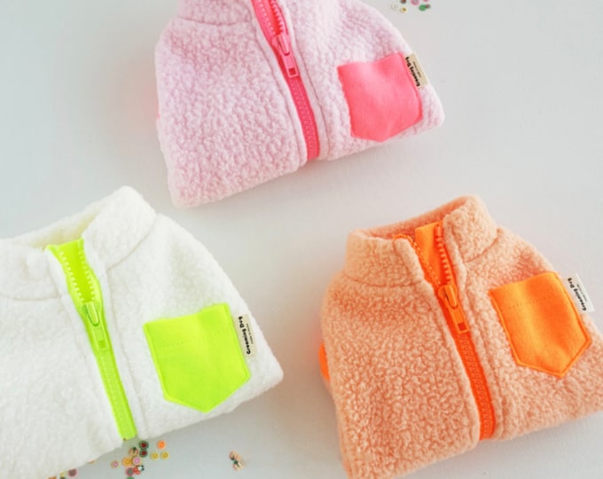Neon Fleece Vest, S-2XL, Fleece Vest, Pet Clothing, Dog-sweater, Dog's ...