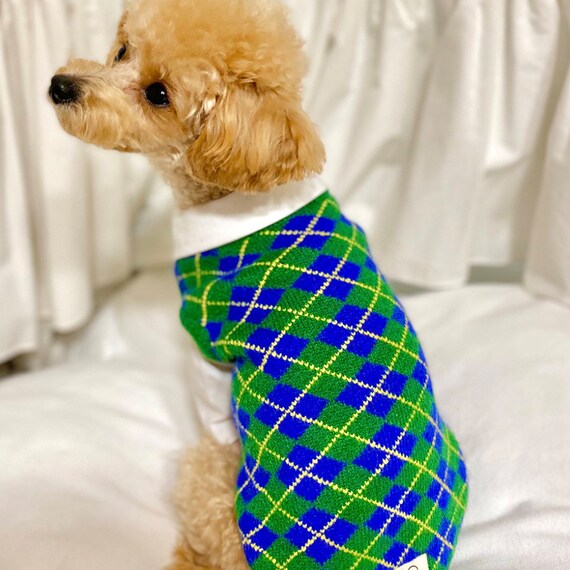 Vintage Argyle Knit Vest S 2XL Knit Vest Pet Clothing Dog tee Dog Daimond vest Dog Top Dog Fashion Dog Apparel Pet Vest Etsy