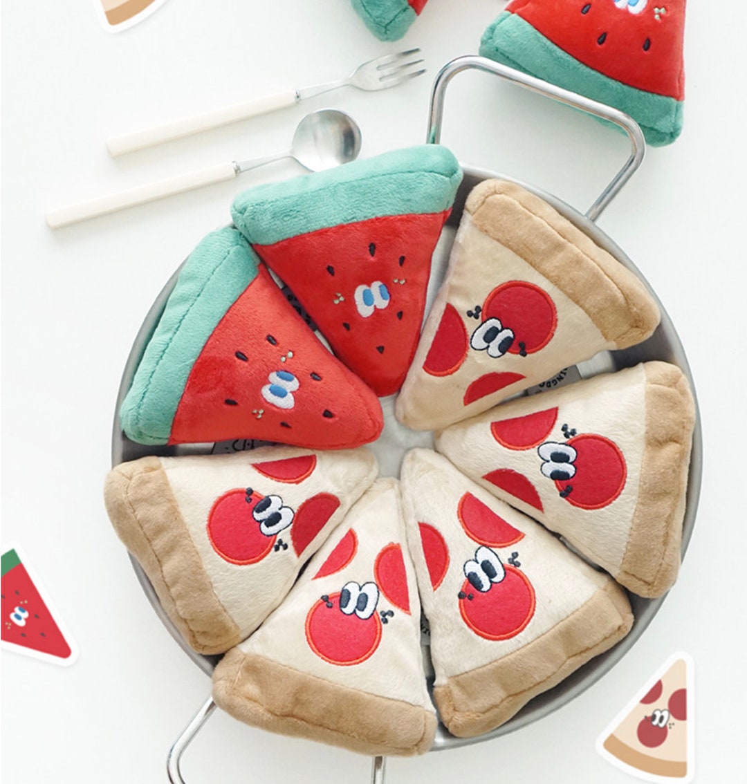Snuffle Pizza Watermelon Dog Toy, Handmade Snuffle Toy, Dog Nose Work ...
